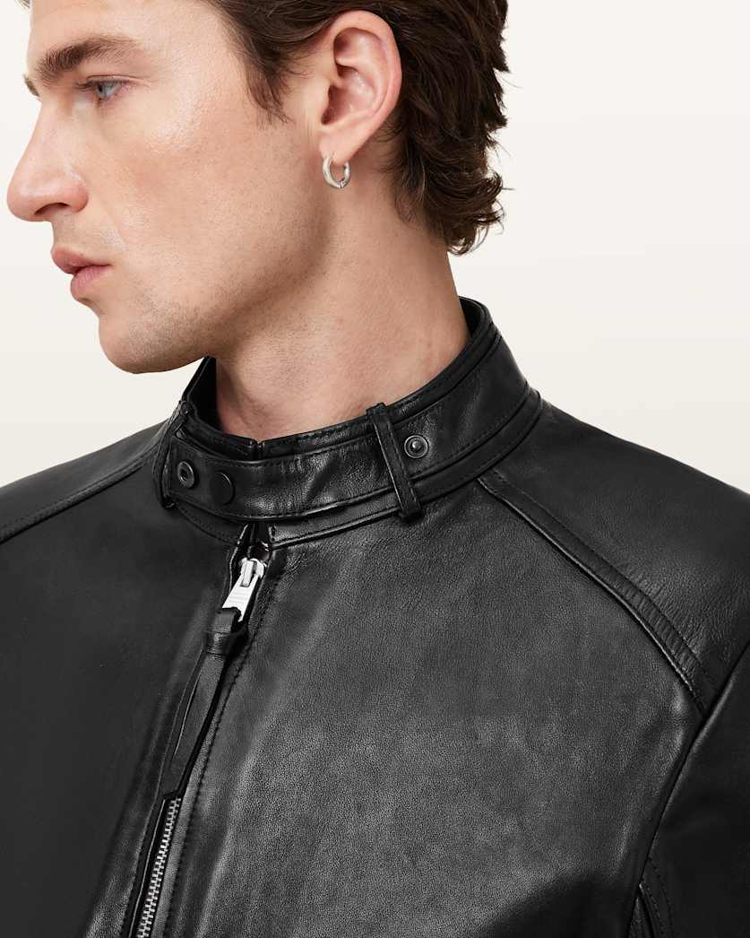 Cora Leather Jacket Jet Black | ALLSAINTS